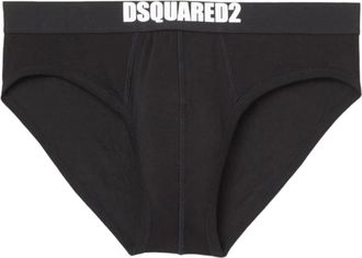 Dsquared2 Homme, Sous-v&ecirc;tements, Noir, Taille: 2XL Slip avec Bande &Eacute;lastique Logo