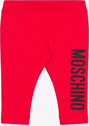 Moschino Leggings en jersey Logo Print - Rouge