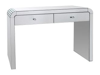 Vente-Unique Konsole mit 2 Schubladen aus MDF und Spiegel - PIKIO