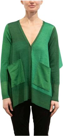 Pierantonio Gaspari Femme, Pulls, Vert, Taille: 36 FR Over Cardigan