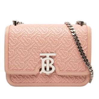 Burberry Sac bandouli&egrave;re en cuir gaufr&eacute; Pre-owned - Femme - Pre-owned - Rose - Taille: ONE Size