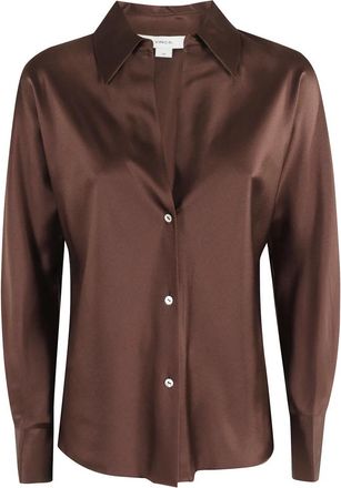 Vince Damen, Blusen & Hemden, Braun, MGröße