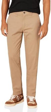 Amazon Essentials Pantalon Chino Extensible Décontracté à Coupe Athlétique (Grandes Tailles Disponibles) Homme, Brun Champignon, 30W / 28L