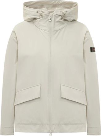 Peuterey Femme, Vestes, Blanc, Taille: 40 FR Veste &agrave; capuche