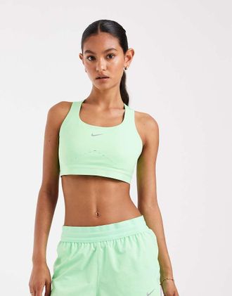 Nike brassi&egrave;re de sport maintien &eacute;lev&eacute; en vert fluo