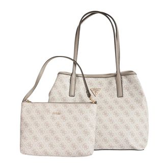 Guess Femme, Sacs, Beige, Taille: ONE Size Victtoria Shopper Bag