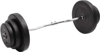 vidaXL vidaXL Curlstange mit Gewichten 60 kg