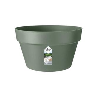 ELHO Loft Urban Schale 35 - Blumentopf f&uuml;r Au&szlig;en - &Oslash; 34.5 x H 20.2 cm - Gr&uuml;n/Pistazien Gr&uuml;n