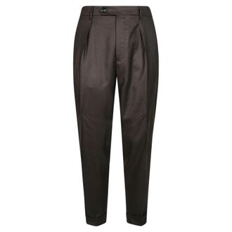 Berwich Chiaia Anzughose mit Bundfalte - - Trousers - Herren - Braun - 2XL