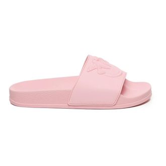 Pinko Pinko, Femme, Chaussures, Rose, Taille: 38 EU Sandales en caoutchouc avec logo imprim&eacute;