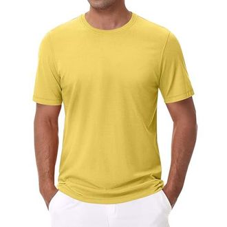 Generic 6XL T-shirts pour hommes grands et grands, t-shirts &agrave; manches courtes pour hommes, t-shirt basique d&eacute;t&eacute; d&eacute;contract&eacute; &agrave; col rond, l&eacute;ger, mode, t-shirts 
