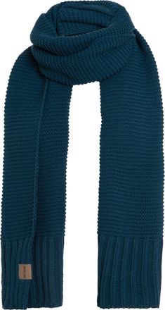 Knit Factory Jamie Schal - gewalkter Wolle Strickschal - 2m lange Winterschal f&uuml;r Damen und Herren - Petrol - 200x45 cm