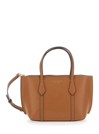Tory Burch Grained Leather Shoulder Bag - Brown