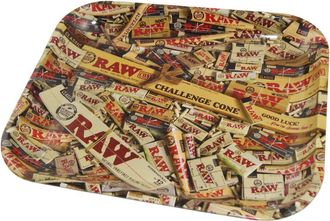 Raw Tray Mixed Products Large Drehtablett Metall 3 Trays