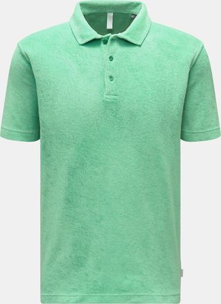 04651/ Herren - Frottee-Poloshirt Terry Polo hellgrün