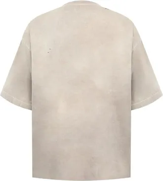 Miharayasuhiro Bleached Cotton T-Shirt - Beige