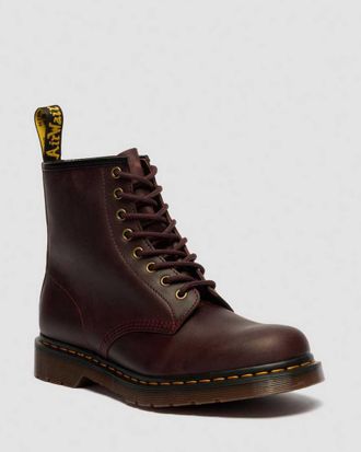 Dr. Martens 1460 Crazy Horse Leder Stiefel in Rot, Gr&ouml;&szlig;e: 36