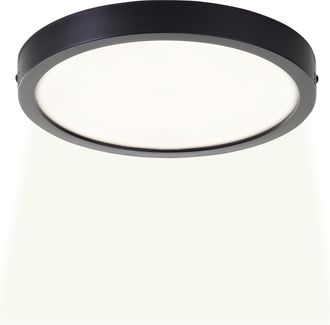 Brilliant LED Deckenleuchte Navara, &Oslash; 27,5cm, H&ouml;he 3 cm, 1900 Lumen, 4000 Kelvin, IP44 spritzwassergesch&uuml;tzt, Ideal f&uuml;r Bad und Feuchtr&auml;ume, Flach und Energiesp