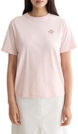 Scotch & Soda Regular Fit T-Shirt mit Brust-Artwork, Barely There U634, XL