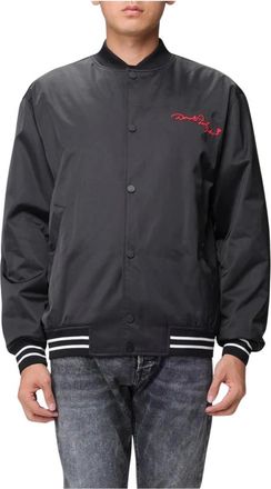 Karl Lagerfeld Homme, Vestes, Noir, Taille: XL Bomber Jacket