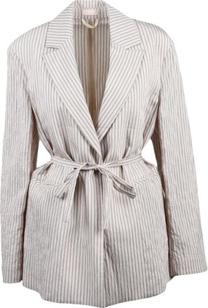 Liu Jo Femme, Vestes, Beige, Taille: 42 FR Fluida Jacket