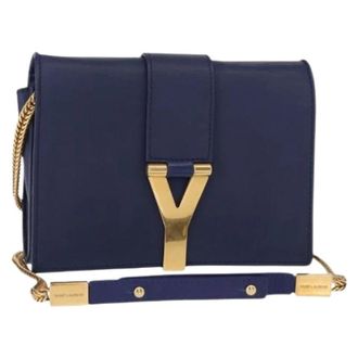 Saint Laurent Pre-owned Leder Cross Body Bag - - Pre-owned - Damen - Blau - ONE SIZE