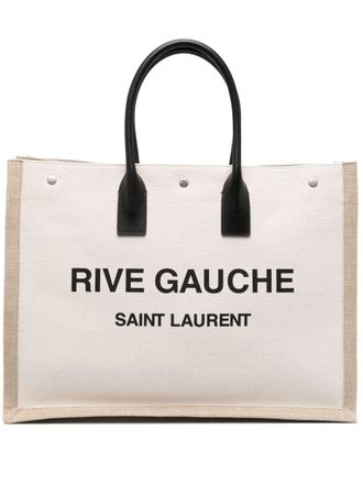 Saint Laurent Rive Gauche Shopper - Nude