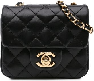 Chanel Hobo Bags - Micro Quilted Lambskin Single Flap - Gr. unisize - in Schwarz - für Damen