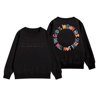 Generic Sweat-shirt pour femme - Motif religieux - Imprim&eacute; sur le devant et le dos - Mode d&eacute;contract&eacute;e - Mat&eacute;riau doux - Unisexe - Croyance - Haut tendance &agrave; 