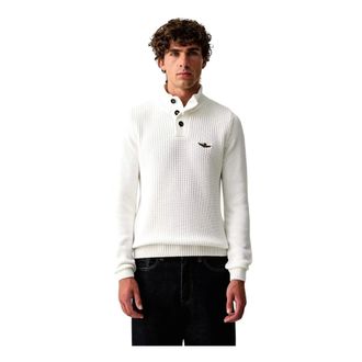 Aeronautica Homme, Pulls, Blanc, Taille: S Pull col roul&eacute;