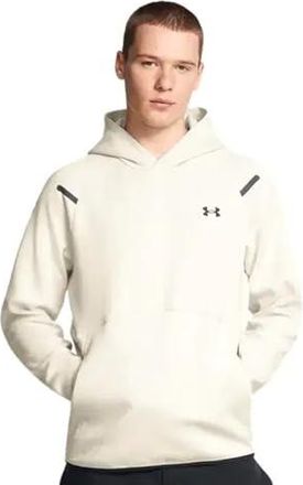 Under Armour UA Unstoppable Sweat &agrave; capuche en polaire pour homme Blanc/noir Taille M, Blanc somme/noir, M