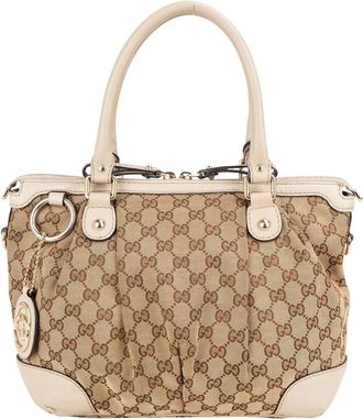 Gucci Crossbody Bags - Gucci GG Monogram Sukey Handbag - Gr. unisize - in Braun - für Damen