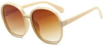 Generic Lunettes De Soleil Dext&eacute;rieur &Agrave; Grande Monture For Hommes Et Femmes, Id&eacute;ales For Les Trajets Quotidiens, La Conduite Vacances(Beige)