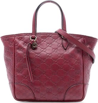 Gucci Hobo Bags - Small Guccissima Bree Satchel - Gr. unisize - in Rot - f&uuml;r Damen