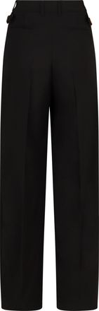 Pantaloni Torino Womens Black Virgin Wool Trousers Straight