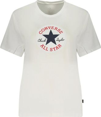 Converse Femme, Tops, Blanc, Taille: 42 FR T-shirt &agrave; manches courtes