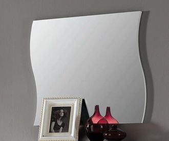 Dmora Spiegel Ettore, Badezimmerspiegel, 100 % Made in Italy, 110 x 2 x 60 cm