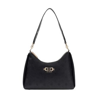 Guess Handtasche mit Rei&szlig;verschluss und mehreren F&auml;chern - - Bags - Damen - Schwarzk - ONE SIZE