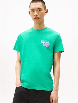 Tommy Hilfiger T-shirt à logos graphiques empilés au dos