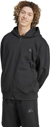 adidas Adidas Mens All SZN Fleece Full-Zip Hoodie, Black