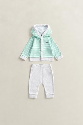 GANT Kinder Boys Set mit Hoodie und Leggings (62) WASHED TURQUOISE