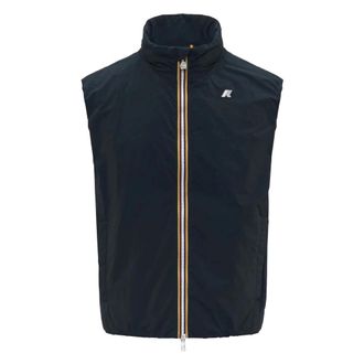 K-Way Blaue Tiefe Einfache Warme Jacke - - Jackets - Herren - Blau - M
