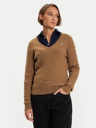 GANT Pullover 4800101 Braun Slim Fit