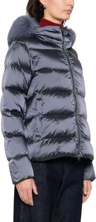 Colmar Femme, Vestes, Bleu, Taille: 40 FR Doudoune &agrave; Col Montant