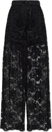 Dolce & Gabbana Pantalon en dentelle - Femme - Pantalons - Noir - Taille: 38 FR