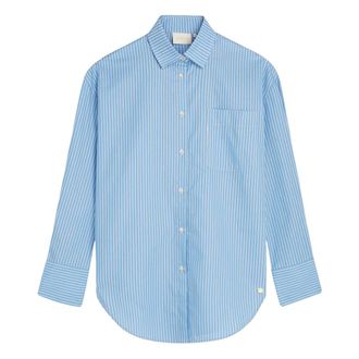 JOSH V Blouse Sissie Oversize - Femme - Blouses et Chemises - Bleu - Taille: 38 FR