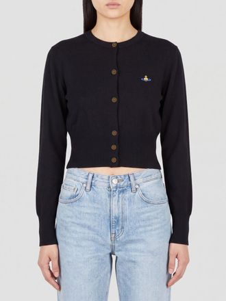 Vivienne Westwood Slim-Fit-Cardigan Bea von mit kontrastierender Orb-Logo-Stickerei