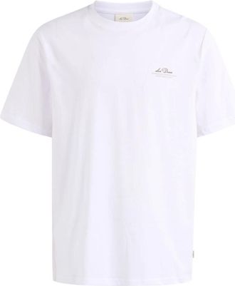 Les Deux Homme, Tops, Blanc, Taille: XL Ben Globe T-Shirt