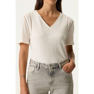 Garcia T-Shirt D&eacute;tails Ecru