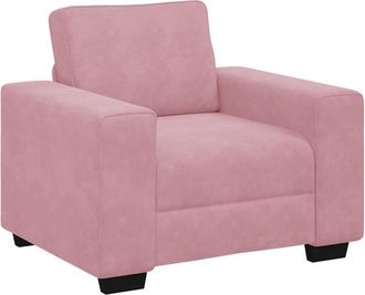 vidaXL Sessel Rosa 60 cm Samt Vidaxl